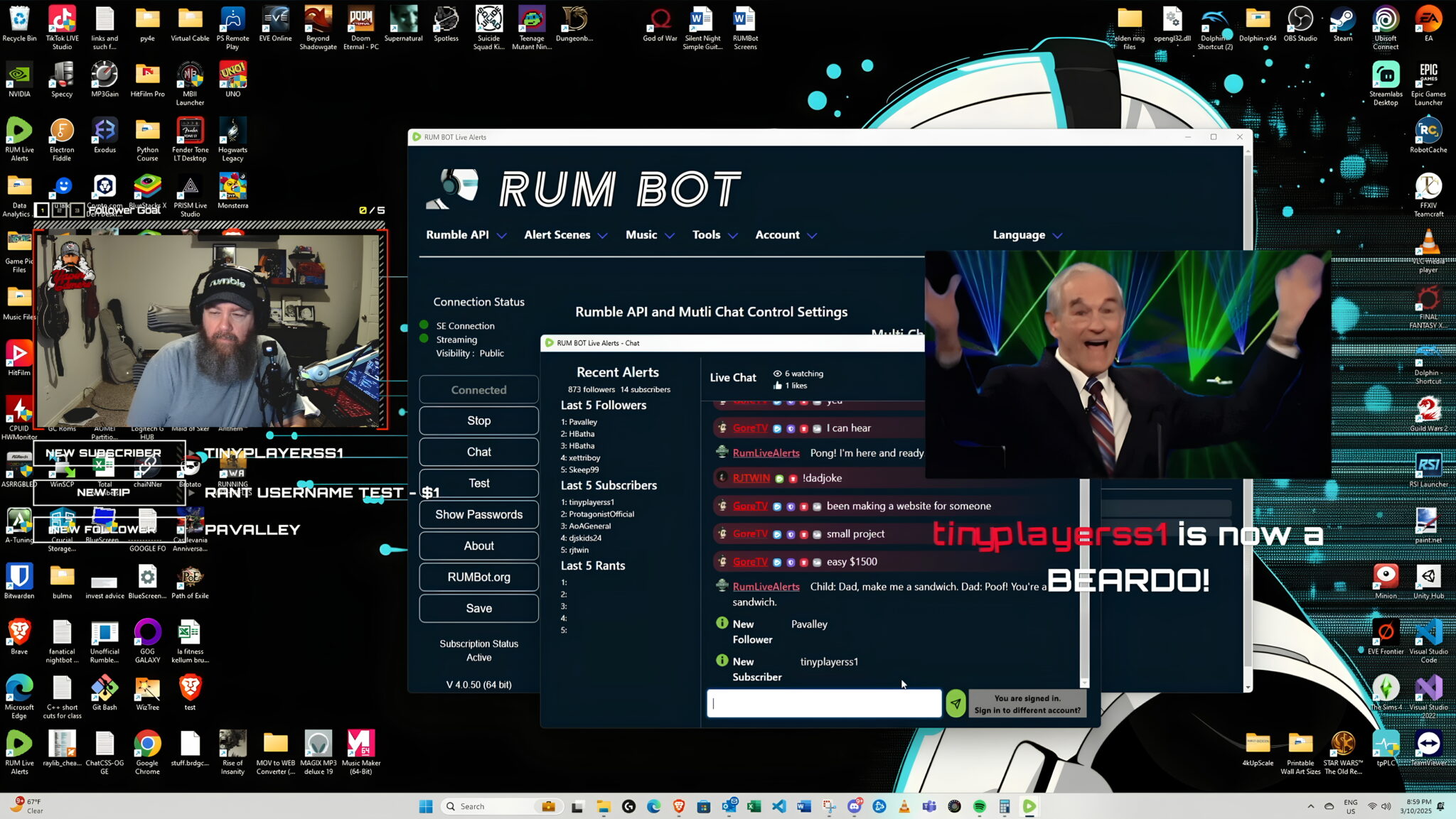RUM Bot – Live Alert Tools for Rumble