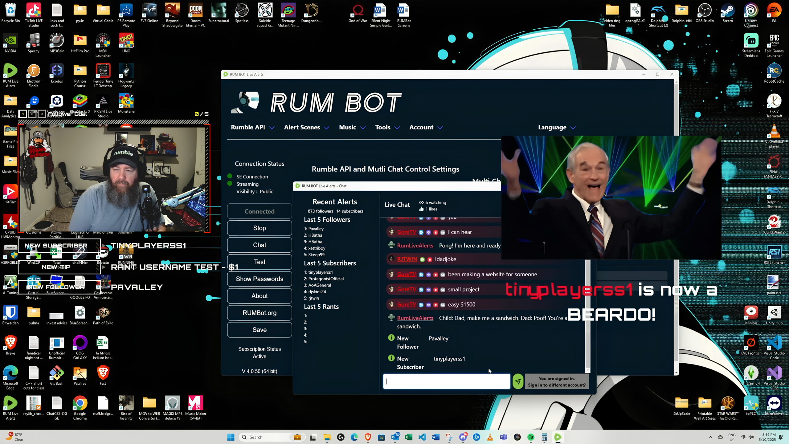 RUM Bot – Live Alert Tools for Rumble