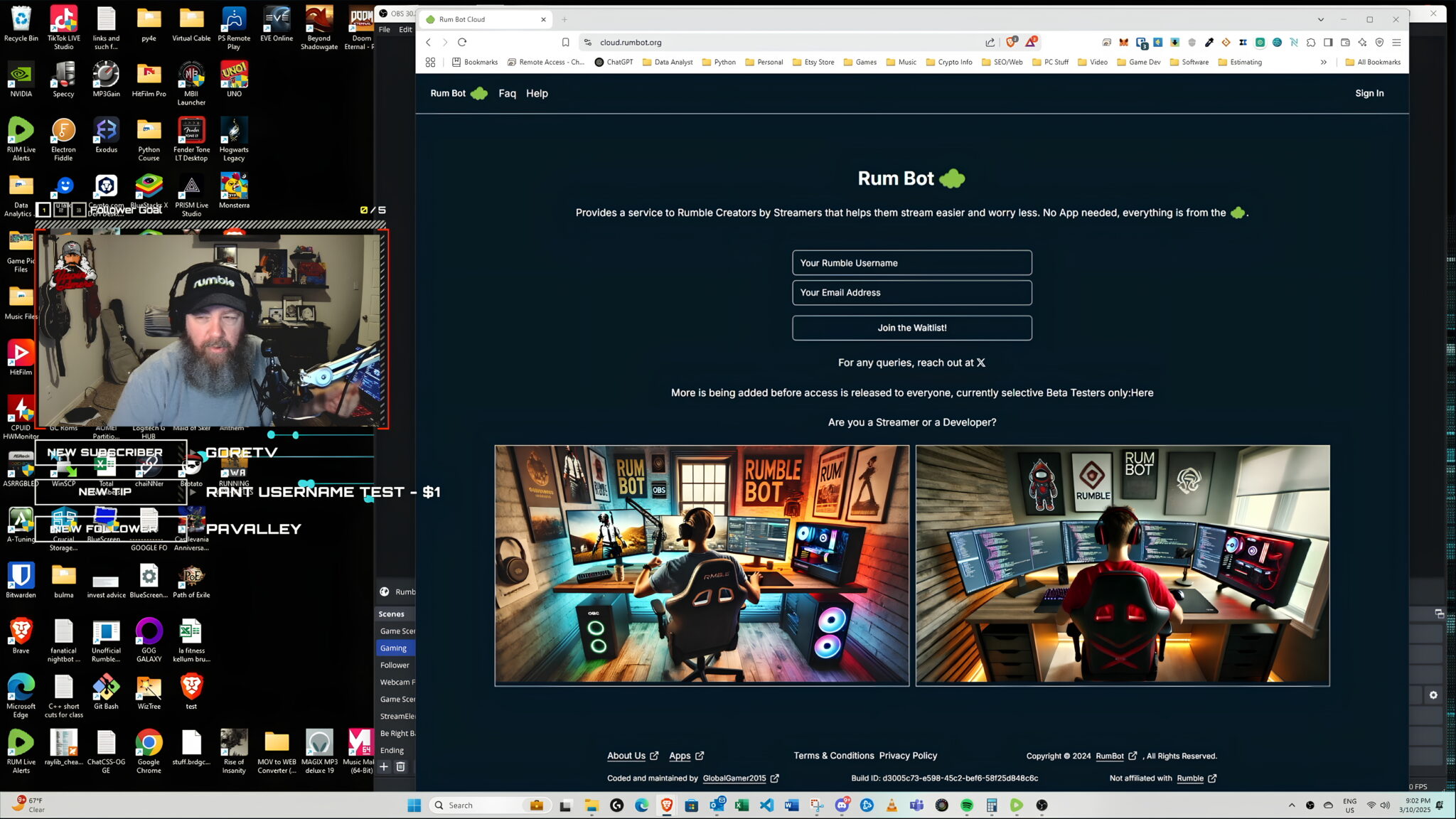 RUM Bot – Live Alert Tools for Rumble